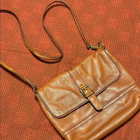 Fossil | Bags | Fossil Tan Leather Crossbody Bag | Poshmark